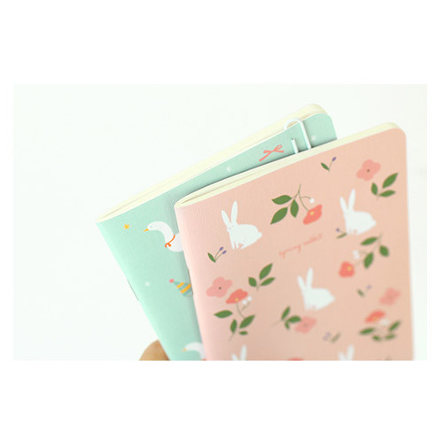 Livework Piyo cute animal pattern lined plain mini notebook