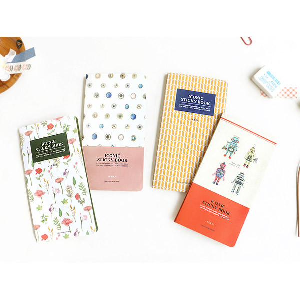 Iconic sticky book with different designed sticky note ver.3