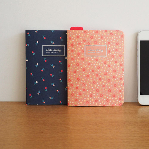 PLEPLE Ololo flower pattern undated small diary scheduler