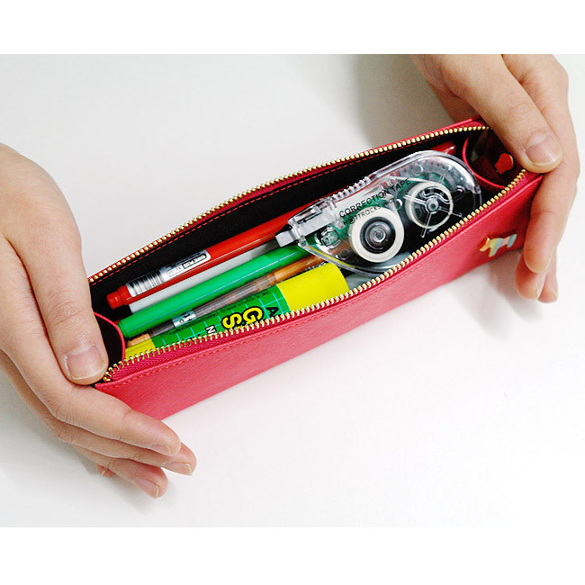 Donbook Pony handmade triangle pencil case pen pouch D