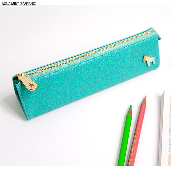 Donbook Pony handmade triangle pencil case pen pouch D