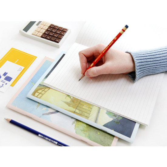 Indigo Peter pan illustration school lined notebook set - fallindesign