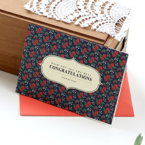 Iconic Congratulation illustration pattern message card - fallindesign