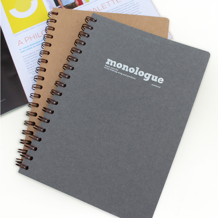 Paperian Monologue wirebound plain notebook - fallindesign.com