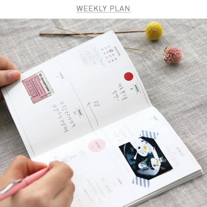 Iconic Simple and Slim weekly planner A6 size ver.2