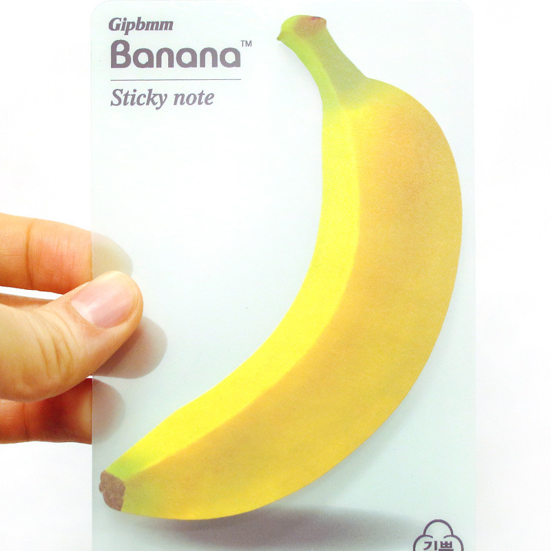 Gipbmm Banana sticky memo notes 20 sheets - fallindesign
