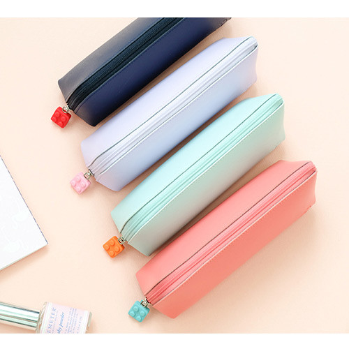 After The Rain Rubber block zipper slider pencil case ver.2