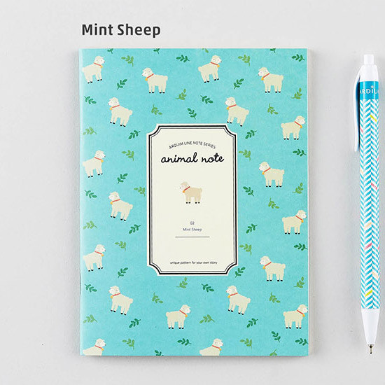 Ardium Animal pattern lined notebook small set - fallindesign