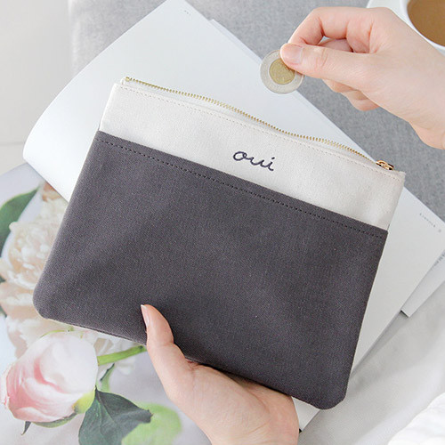 Gunmangzeung Around'D pocket zipper pouch - fallindesign.com