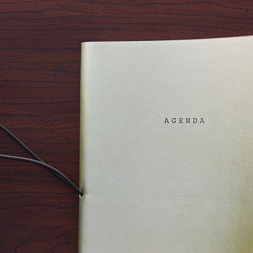Livework Agenda large plain and lined notebook - fallindesign