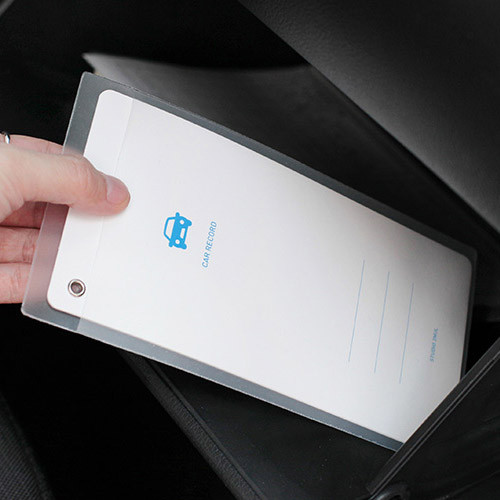 2NUL Car maintenance record memo card - fallindesign