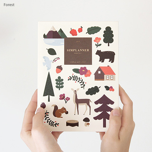 2017 Gunmangzeung Simple light monthly small dated planner