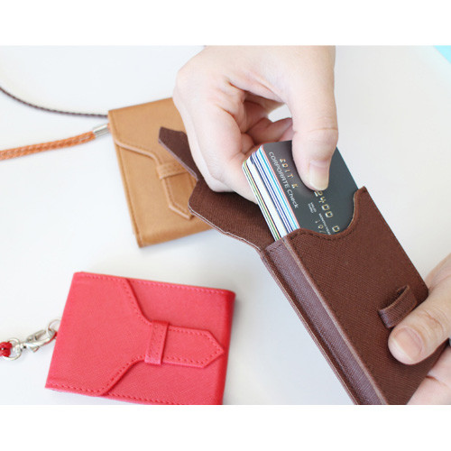 HLounge ID and name card case with neck strap - Fallindesign