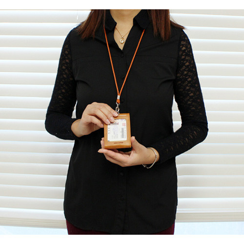 HLounge ID and name card case with neck strap - Fallindesign