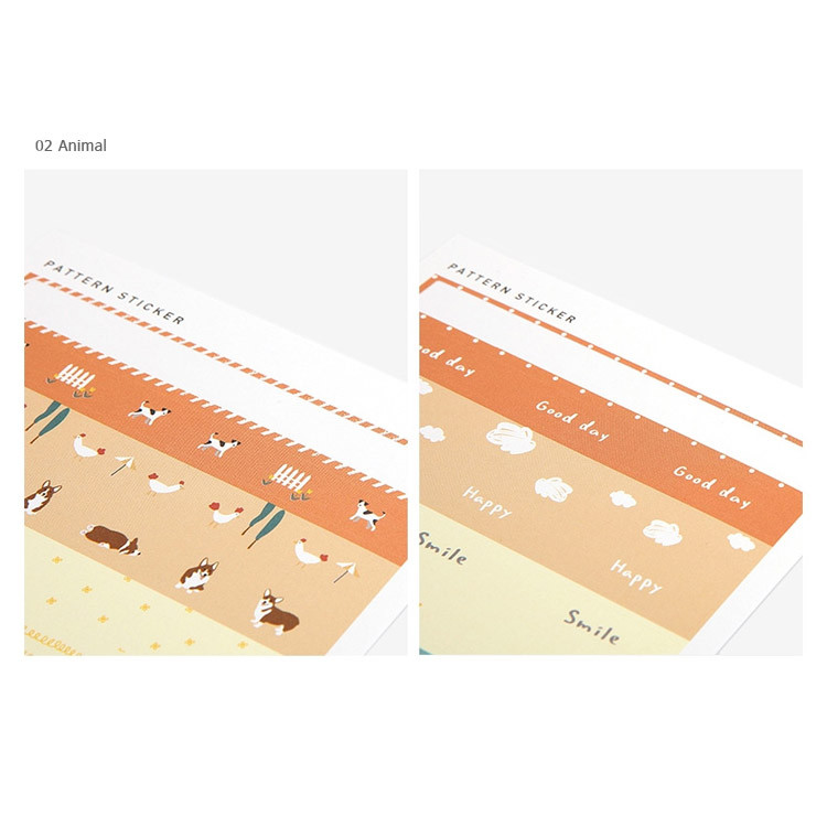 Dailylike Paper pattern sticker set - fallindesign