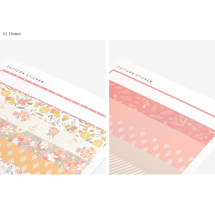 Dailylike Paper pattern sticker set - fallindesign