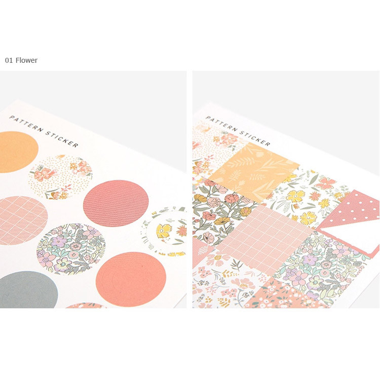 Dailylike Paper pattern sticker set - fallindesign