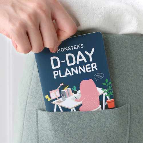 Indigo Monster D-day 31 days illustration planner - Fallindesign