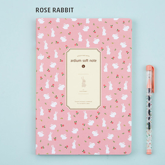 Ardium Colorful pattern large soft lined notebook - fallindesign.com