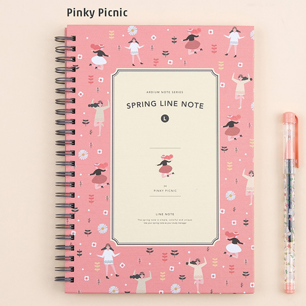 Ardium Wirebound spring lined large notebook - fallindesign