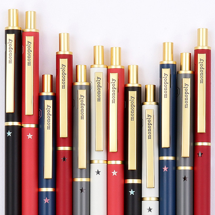 Monopoly Chromatic metallic black ballpoint pen 0.7mm