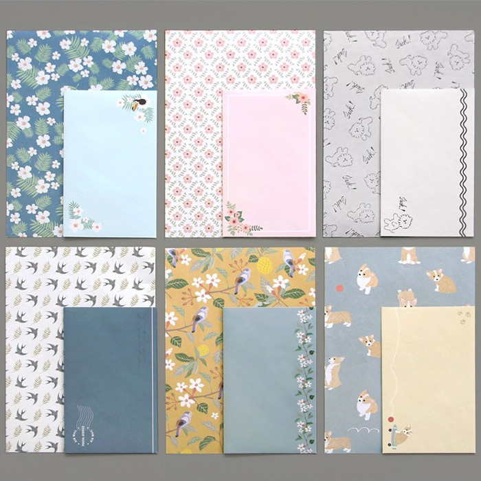 ICONIC Pattern letter paper and envelope set - fallindesign