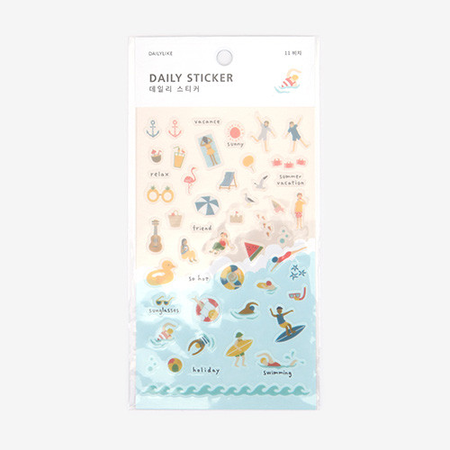 Dailylike Daily transparent sticker - Beach - Fallindesign.com