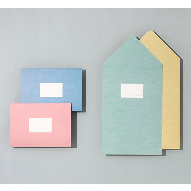 Livework Simple pastel folded card set - fallindesign.com