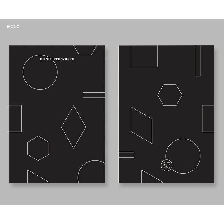 BNTP Be nice to write shape lined notebook - Fallindesign.com