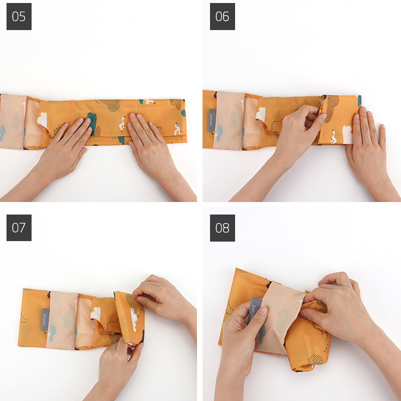 Dailylike Pocket small shopping travel foldable shoulder bag