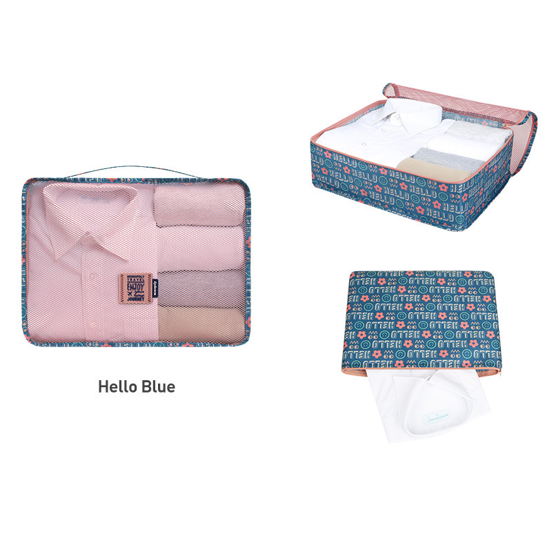 Enjoy journey travel clothes large mesh bag packing aid