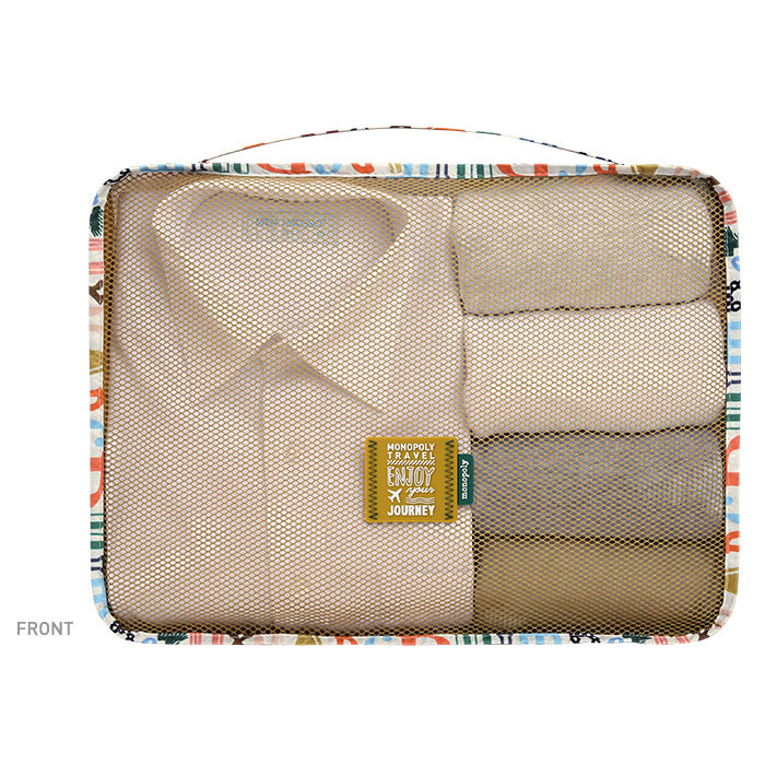 Enjoy journey travel clothes large mesh bag packing aid