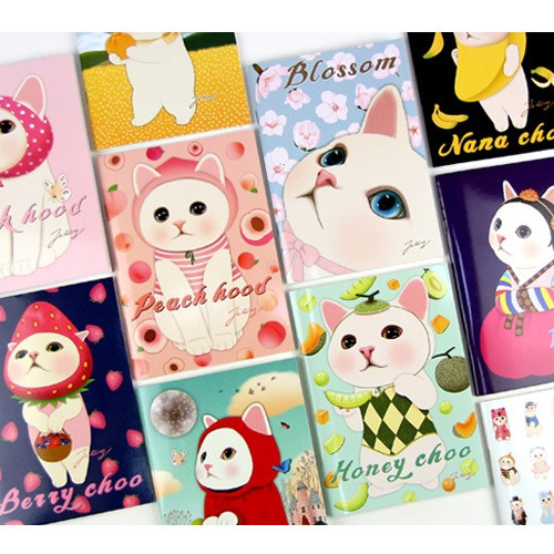 Jetoy Choo Choo cat A5 ruled lined notebook ver2 fallindesign