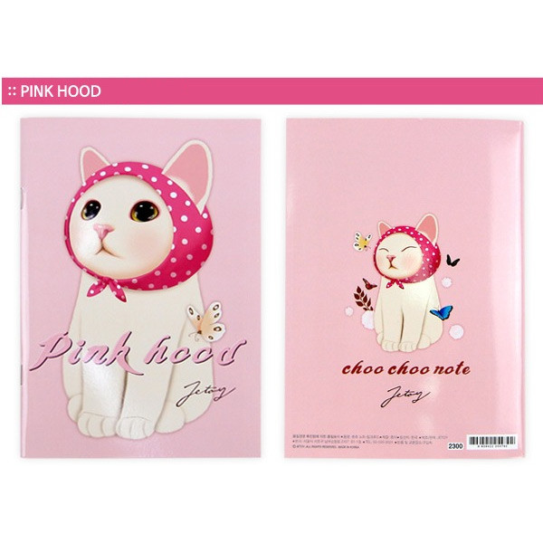 Jetoy Choo Choo cat A5 ruled lined notebook ver2 fallindesign