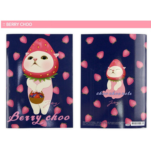 Jetoy Choo Choo cat A5 ruled lined notebook ver2 fallindesign