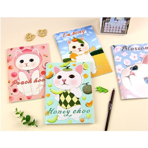 Jetoy Choo Choo cat A5 ruled lined notebook ver2 fallindesign