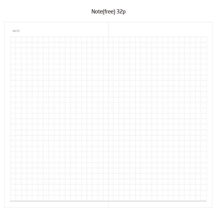 Dailylike 2019 Daily log small dated monthly diary notebook