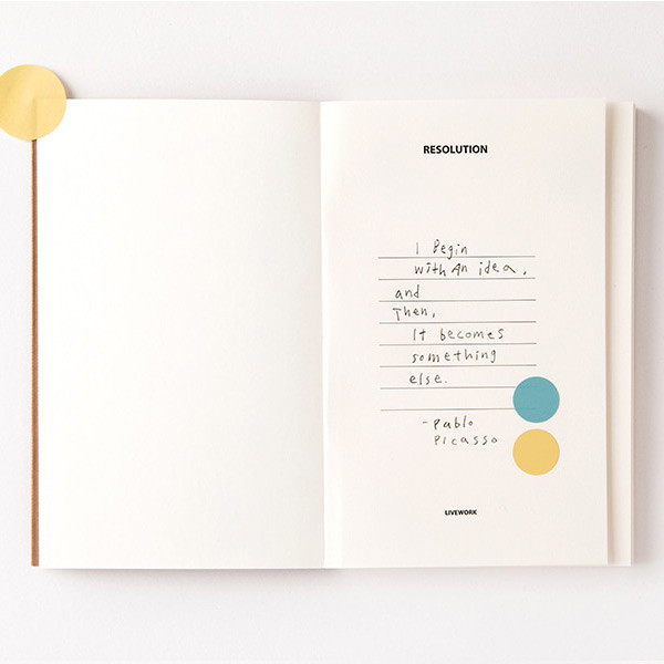 Livework Life and pieces idea plain drawing notebook