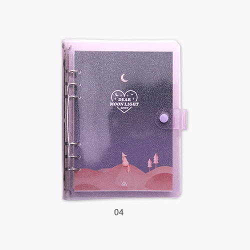 Second Mansion Moonlight 6-ring A5 size grid notebook