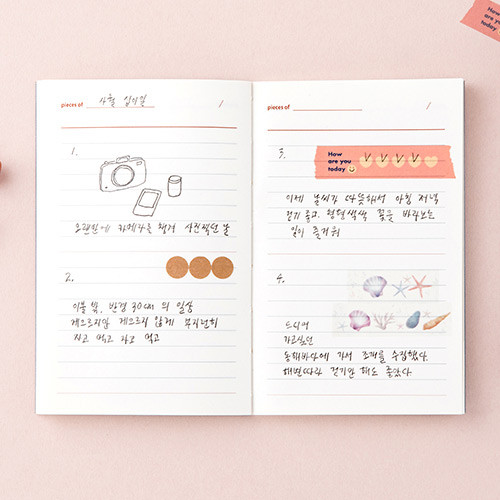 Livework Life and pieces small lined notebook - Fallindesign