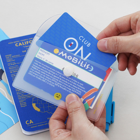 2NUL Smile mini clear card snap pouch case - Fallindesign