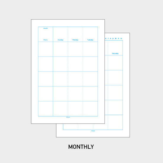 2NUL Editor pick 6-ring planner monthly plan refill