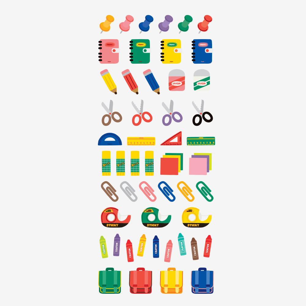 Good morning removable paper diary deco sticker seal