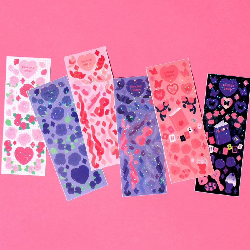 After The Rain Love flavor twinkle deco sticker seal