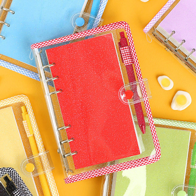 O-CHECK Square Dateless Monthly Planner Notebook