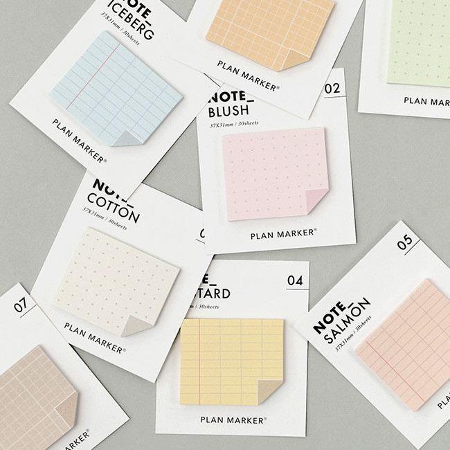 PlanD Icon check-it sticky note set bookmark - fallindesign.com