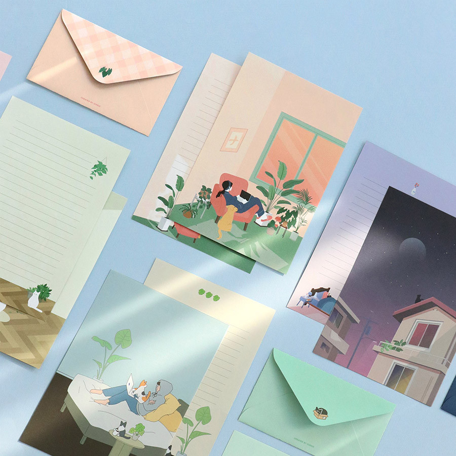 ICONIC Letter and envelope set with PVC pouch