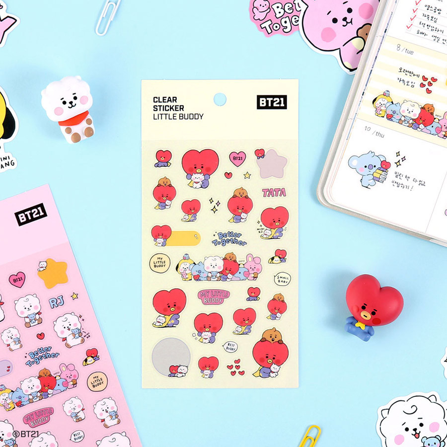 BT21 Little Buddy Baby Removable Sticker Pack