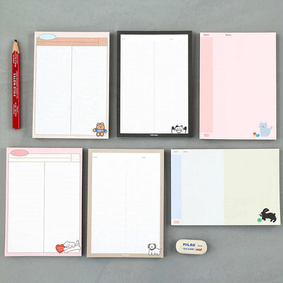 Spring A5 Lined Grid Notepad Cute Korean Stationery