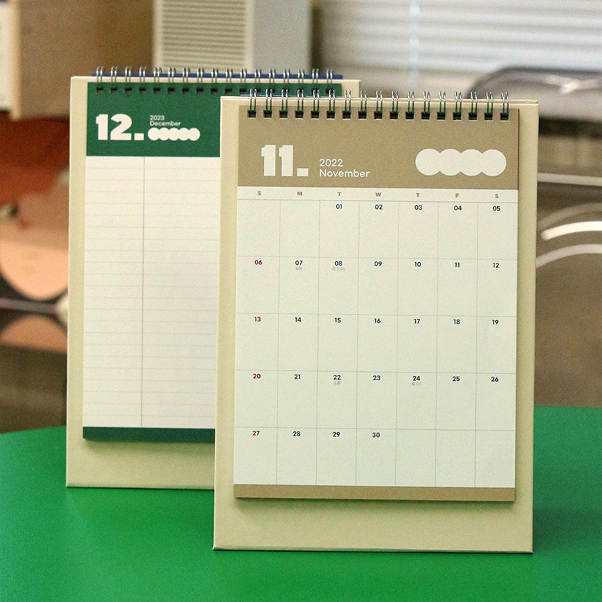 Wanna This 2023 Round A5 Standing Flip Desk Calendar